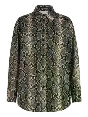 KARL LAGERFELD Karl Lagerfeld Faux-Python Overshirt