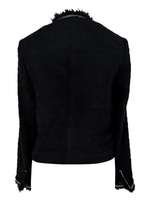 ISABEL MARANT VINTAGE Button-down Tweed Blazer - Black