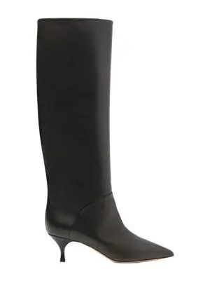 Casadei Julia Plonge Knee-high Boots - Black