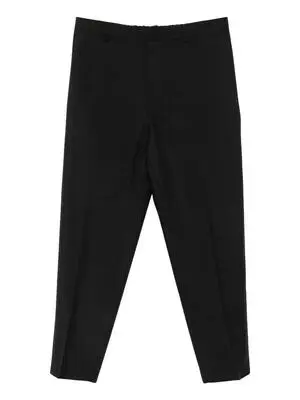 JIL SANDER Straight-leg Cotton Trousers - Black