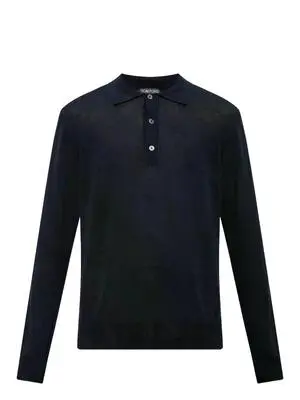 TOM FORD Fine-gauge Silk Linen Polo
