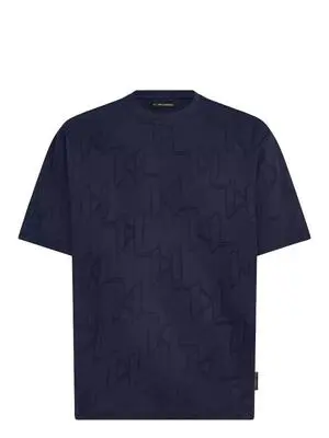 Karl Lagerfeld All-over Monogram T-shirt - Blue