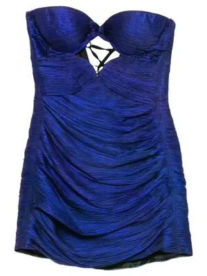 MARIA LUCIA HOHAN Saeeda Cutout Mini Dress - Blue