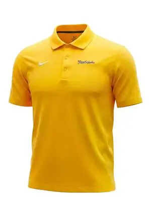 Nike X Nba Golden State Warriors Playoffs Bound Team Mantra Polo Shirt - Yellow