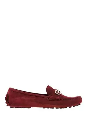 SALVATORE FERRAGAMO Gancini Plaque Ballet Flats
