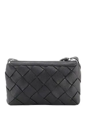 BOTTEGA VENETA Diago Zipped Messenger Bag Maxi Intrecciato Leather Crossbody Bag