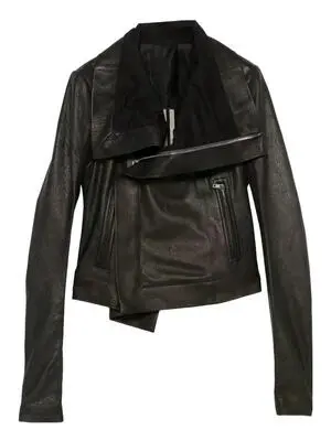 RICK OWENS RICK OWENS Lambskin Leather Biker Jacket