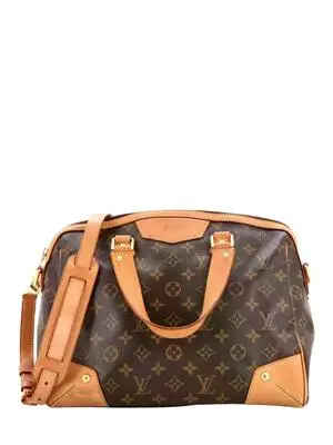 LOUIS VUITTON Monogram Canvas Pm Satchel - Brown