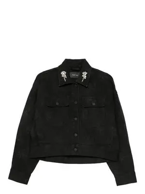 Simone Rocha Collar-embellished Jacket - Black