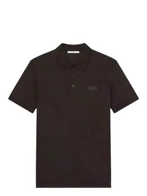 Givenchy Polo In Cotton With Paris Gros Grain - Black