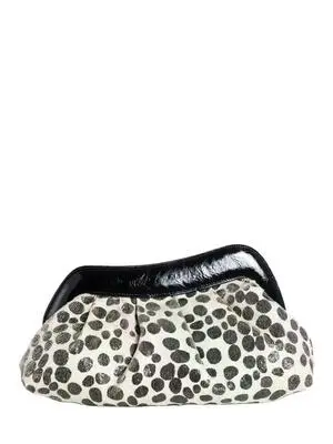 Roberto Festa Nayara Polka-dot Clutch Bag - Neutrals