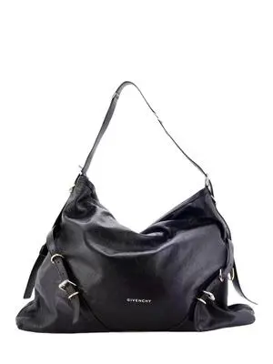 Givenchy Voyou Leather Large Hobo Bag Black