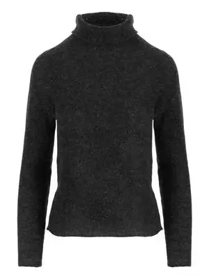 Bruno Manetti Sequin-embellished Turtleneck Sweater - Grey