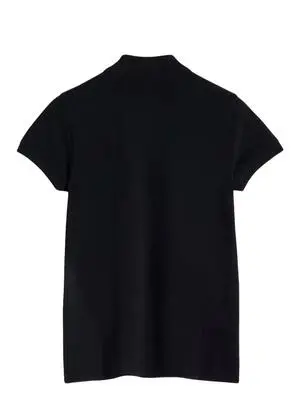 Maison Kitsuné Fox Patch Polo Shirt - Black
