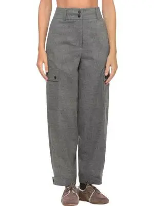 Peserico Button-fastening Straight-leg Trousers - Grey