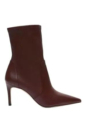 STUART WEITZMAN Pointed-toe Stiletto Ankle Boots - Brown