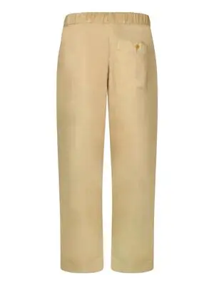 ATELIER VLISCO Calm Sand Straight-leg Trousers - Neutrals