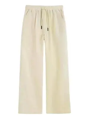 OAS Company Nino Linen Drawstring Trousers - Neutrals