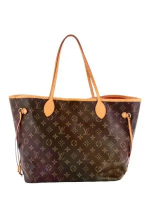 LOUIS VUITTON Neverfull Nm Monogram Canvas Mm Tote Bag - Brown