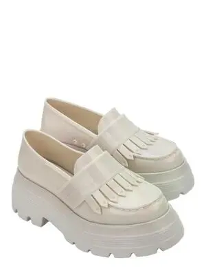 Melissa Melissa Royal Plus Loafers With Fringe Detailing Neutrals