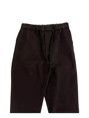 CASEY CASEY Elasticated-waist Tapered Trousers - Brown