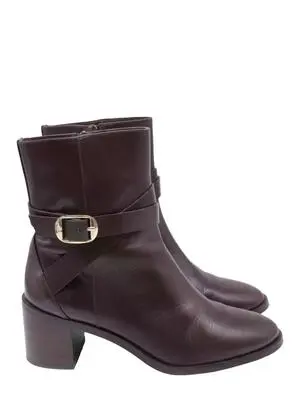 STUART WEITZMAN Buckled Ankle Boots - Brown