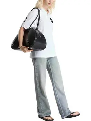 A BATHING APE Ape Head Relaxed-fit Polo Shirt - White