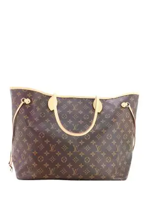 LOUIS VUITTON Neverfull Nm Monogram Canvas Gm Tote Bag - Brown