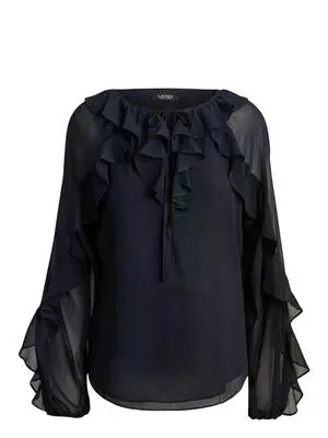RALPH LAUREN Lauren Ralph Lauren Ruffled Sleeve Blouse
