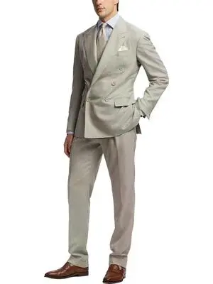 Ralph Lauren Purple Label Double-breasted Wool Suit - Grey