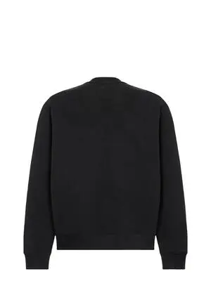 AMI Paris Cotton De Coeur Sweatshirt - Black