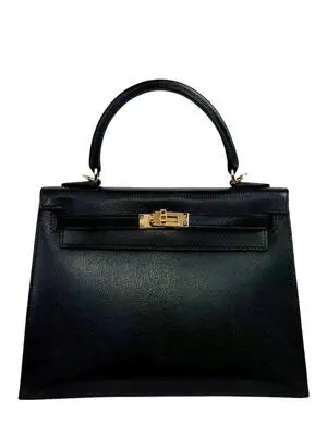 Hermès 2025 Kelly Sellier 25 Handbag - Black