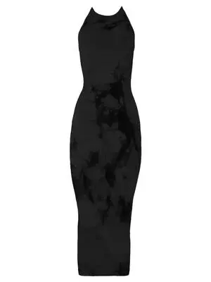 Wolford Ink Fatal Tie-dye Midi Dress - Black