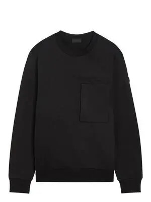 Moncler Logo Patch Crewneck Sweater - Black