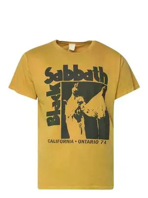 MadeWorn Black Sabbath Graphic-print T-shirt Yellow