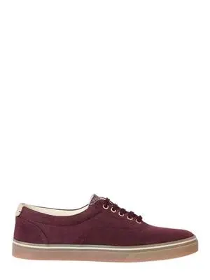 Brunello Cucinelli Suede Lace-up Sneakers - Red