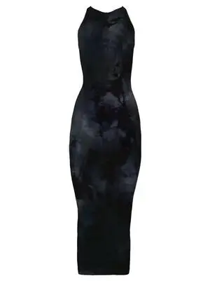 Wolford Ink Fatal Tie-dye Midi Dress - Black