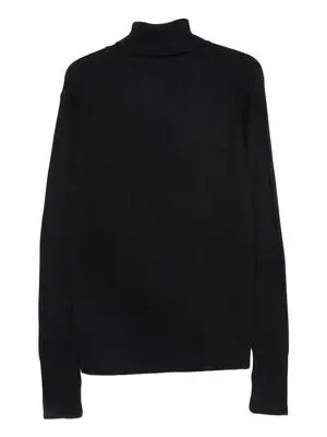 Barena Venezia Ribbed-knit Roll-neck Turtleneck - Black