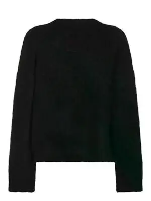 UMA WANG Brushed Crew-neck Sweater - Black