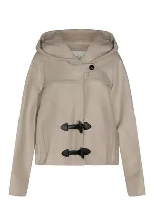 MARANT ETOILE Toggle-fastening Hooded Jacket - Neutrals