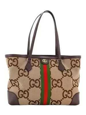 GUCCI Ophidia Shopping Jumbo Gg Canvas Medium Tote Bag