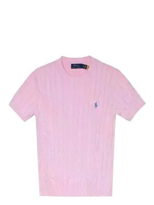 POLO RALPH LAUREN Polo Ralph Lauren Cable Knit Short-Sleeve Top