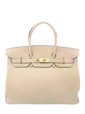 Hermès 2008 Togo Birkin Retourne 35 Handbag - Brown