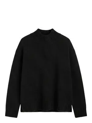Chinti & Parker Cashmere Funnel Neck Sweater - Black