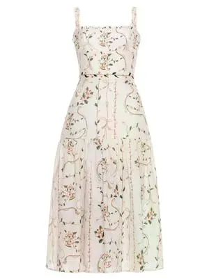 AGUA BENDITA Agua By Agua Bendita Níspero Navegante Midi Dress