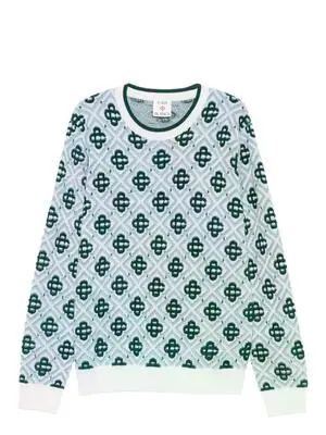 CASABLANCA Casablanca Monogram-Knit Wool Sweater