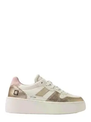 D.a.t.e. Court Platform Sneakers - Neutrals