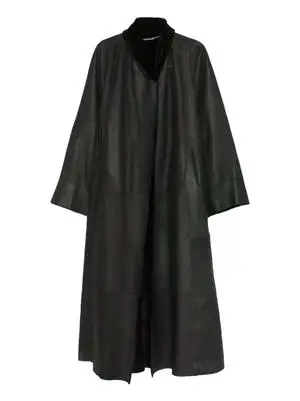 Nour Hammour Dorian Shearling Coat - Black