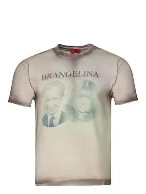 LA MASKARADE Brangelina-print T-shirt - Neutrals