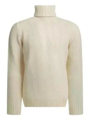 ALTUM Ribbed-knit Roll-neck Sweater - White